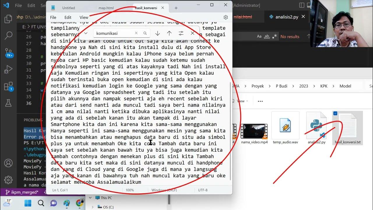 Membuat Sendiri Tool Konversi Video ke Teks dengan Python - YouTube