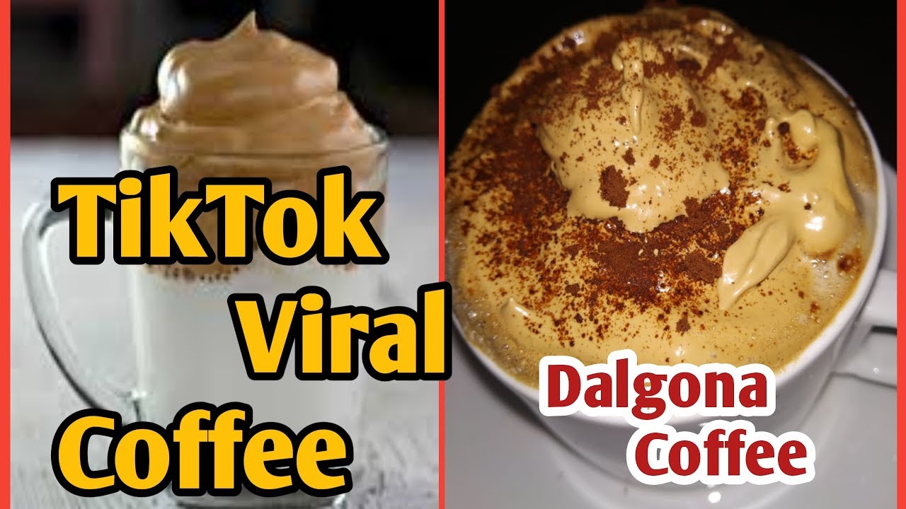 TikTok Viral Coffee Recipe // Dalgona Coffee // How to make Dalgona ...