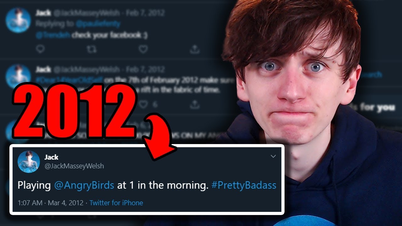 Reacting to my old tweets from 2012 - YouTube