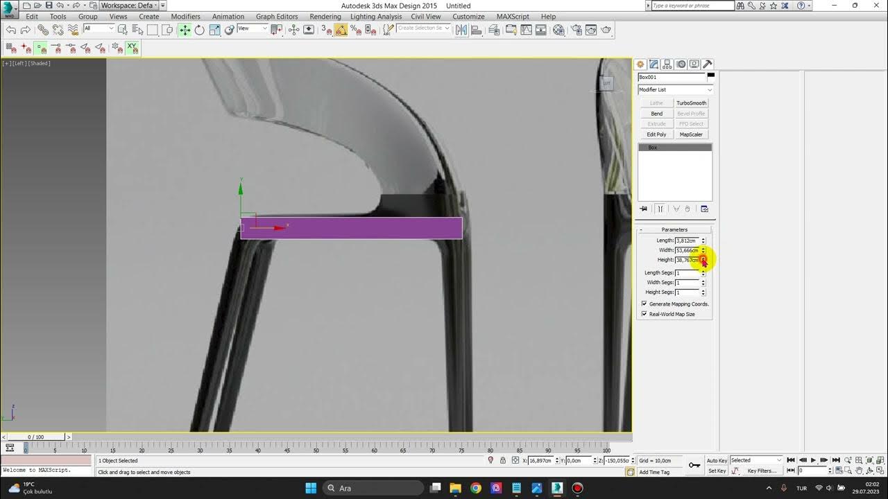 Ders41 3ds Max Sandalye Modelleme Ribbon Toolbar - Swift Loop - YouTube