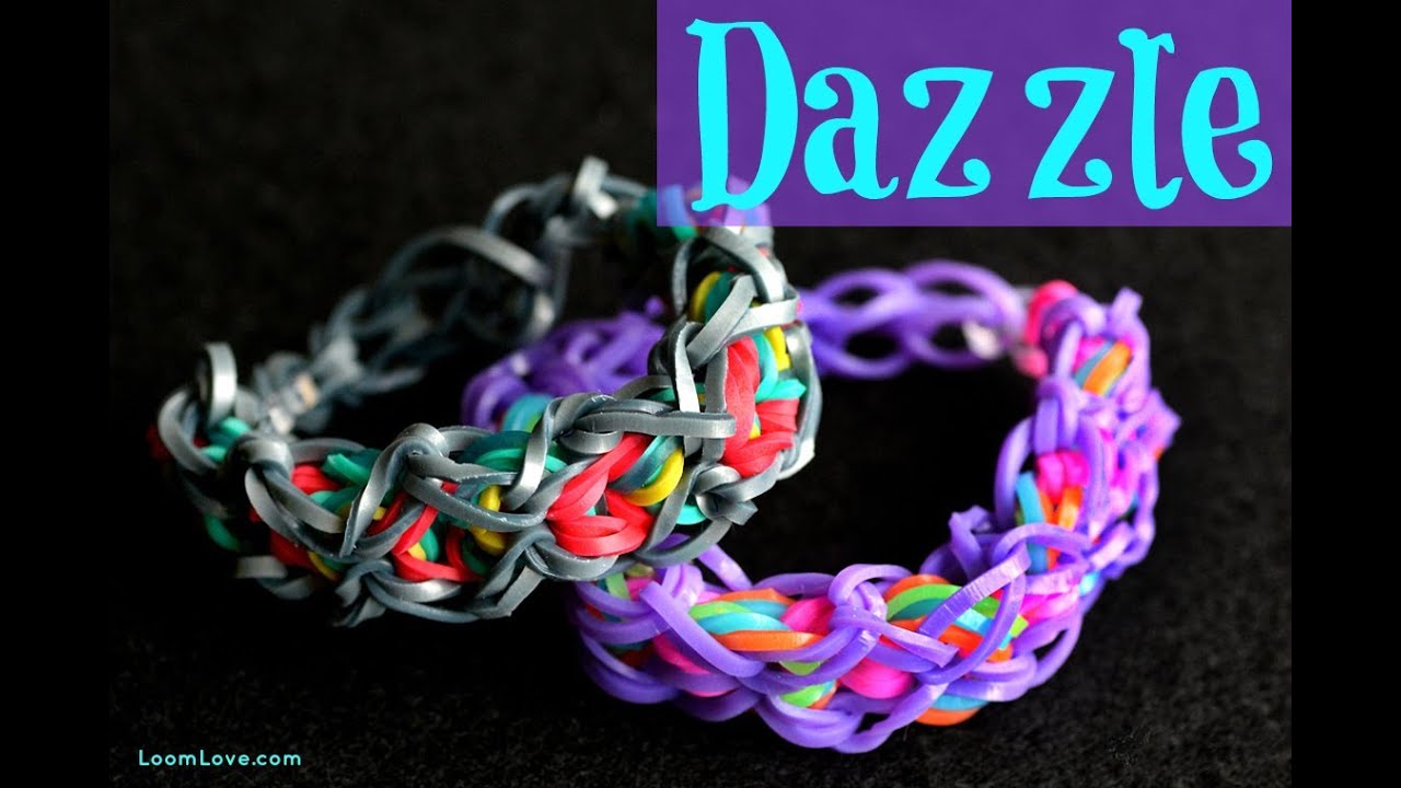How to Make the Rainbow Loom Dazzle Bracelet - YouTube