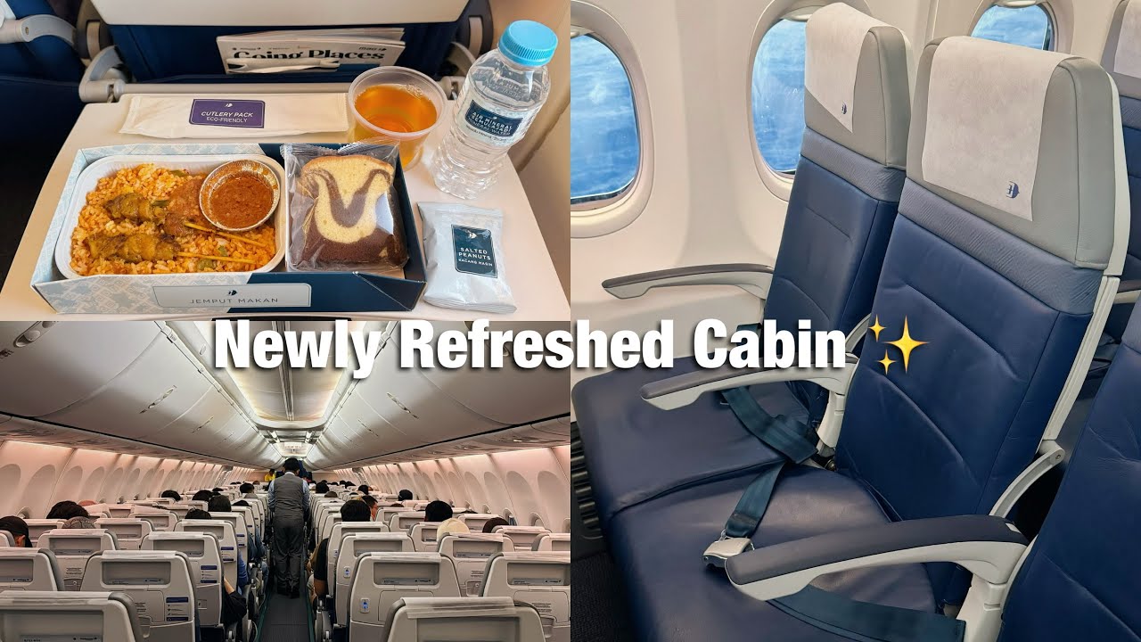 REVIEW Malaysia Airlines Boeing 737-800 NEW CABIN!! (Kuala Lumpur ...