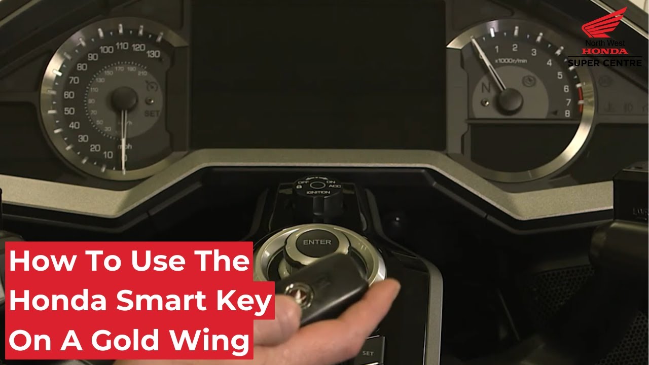How To Use The Honda Smart Key On A Gold Wing - YouTube