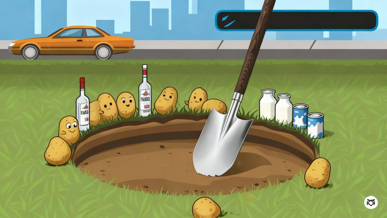 Only in Russia Can You Find Potatoes and Hooch Underground - YouTube
