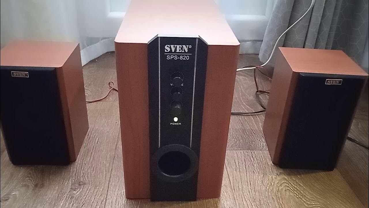 обзор колонок 2.1 sven sps-820 - YouTube