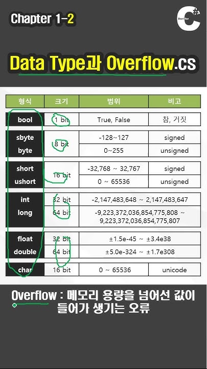 C# 강의 Winform) S2. DataType과 Overflow - YouTube