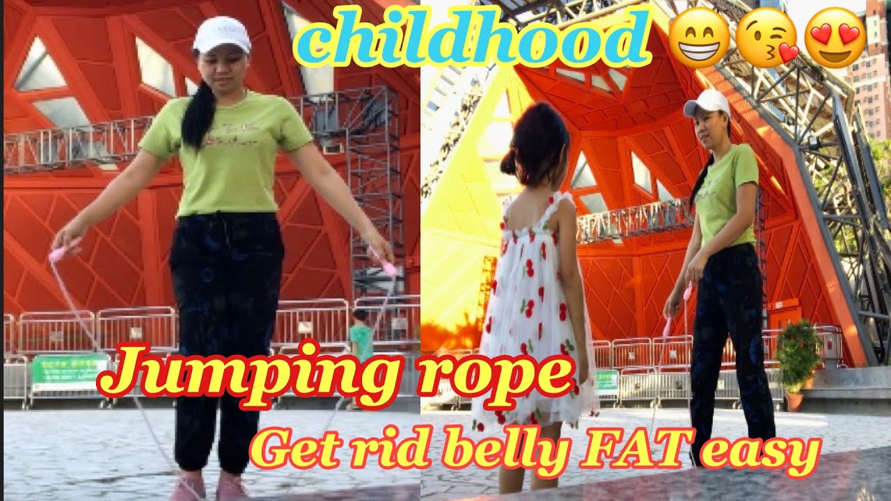 JUMPING ROPE for get rid belly fat easy/ back to childhood 😁 - YouTube