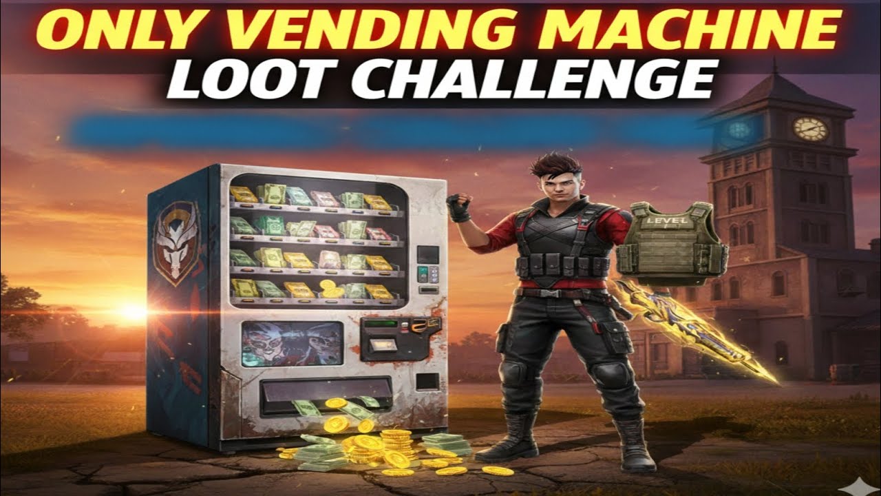 🔥 Only Vending Machine Loot Challenge in Free Fire | No Ground Loot ...