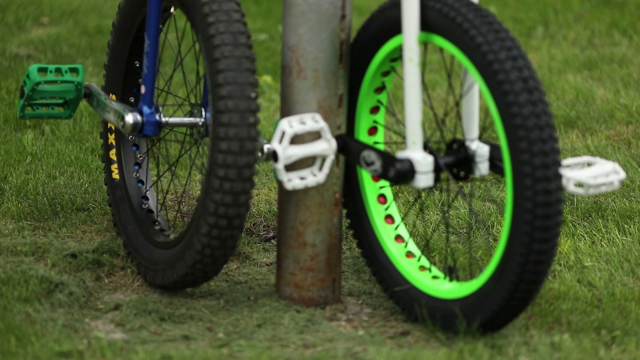 Kris Holm KH20 and Koxx Troll 20 Trials Unicycle - YouTube