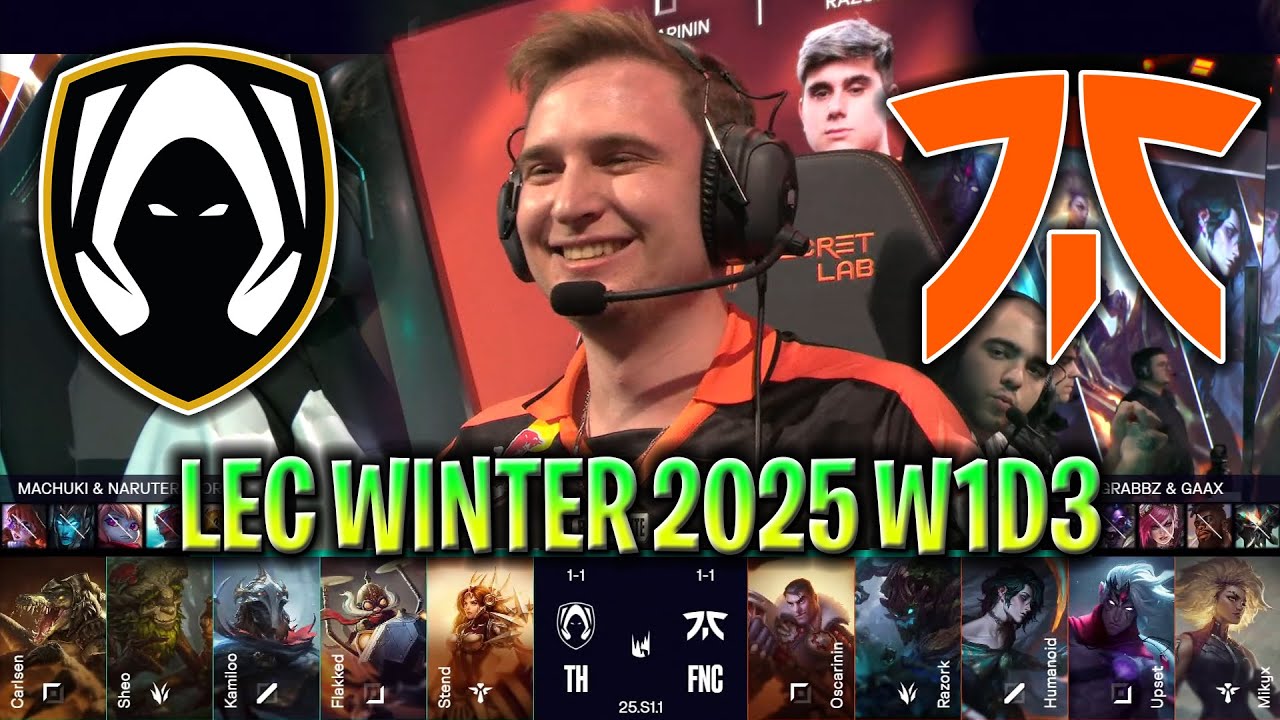 TH vs FNC LEC WINTER SPLIT 2025 W1D3 | TEAM HERETICS vs FNATIC LEC WINTER SPLIT 2025 W1D3 - YouTube