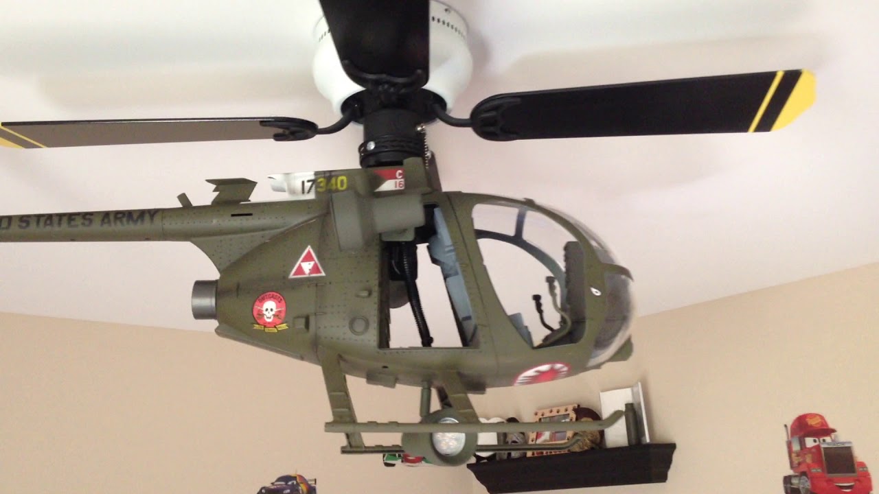 Helicopter ceiling fan. - YouTube