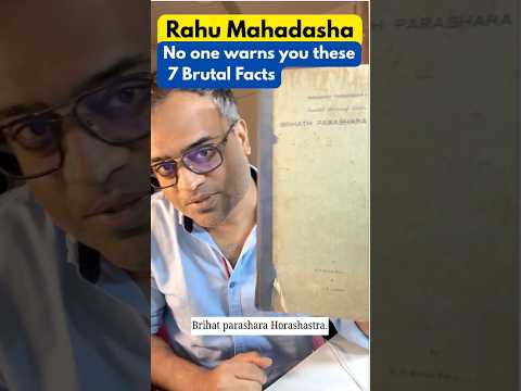 7 Things about Rahu Mahadasha NOBODY tells you .. Straight from BPHS (Vedic Astrology) #jyotish