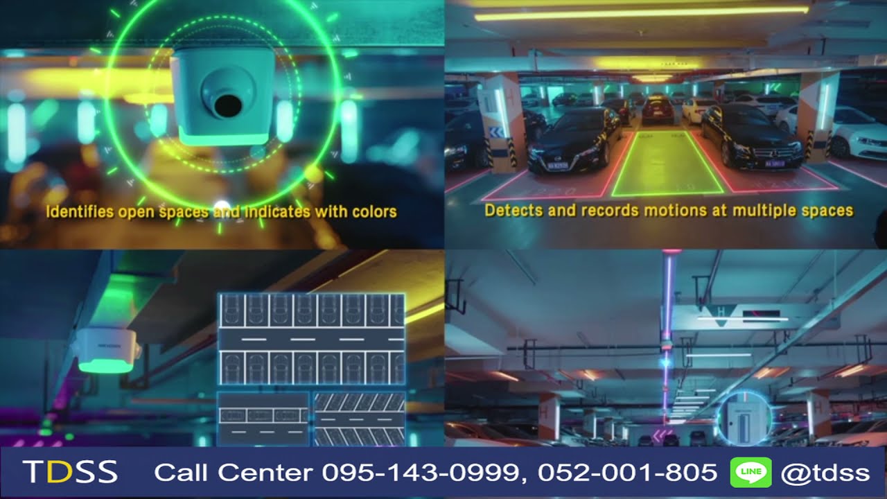 ระบบแนะนำที่จอดรถพร้อมกล้องวงจรปิดอัจฉริยะ Hikvision Parking Guidance ...