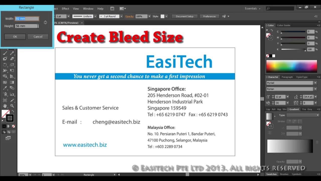 Why We Need Bleed Size For Printing Business Card Artwork YouTube Why We Need Bleed Size For Printing Business Card Artwork YouTube