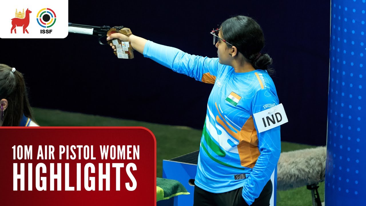 Highlights | 10m Air Pistol Women Final - ISSF World Cup Lima - YouTube
