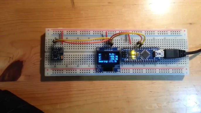 Simple Compass Arduino Nano Gy 271hmc5883l Mini Oled