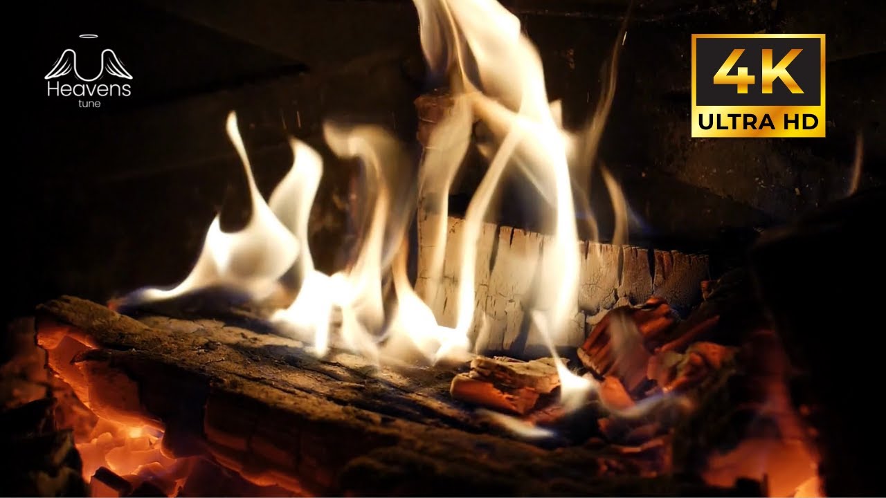 Fireplace Background with Crackling Fire Sounds - YouTube