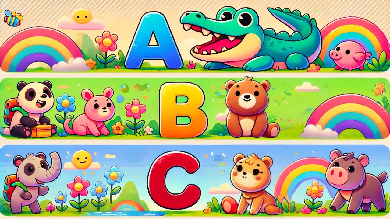 Alphabet Animal Song🎵🐊 A to Z Fun Learning with Animals 🐱 || Catchy ...