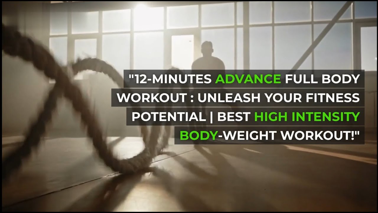 12 MINUTES ADVANCED FULL BODY WORKOUT | Full Body Workout | No ...