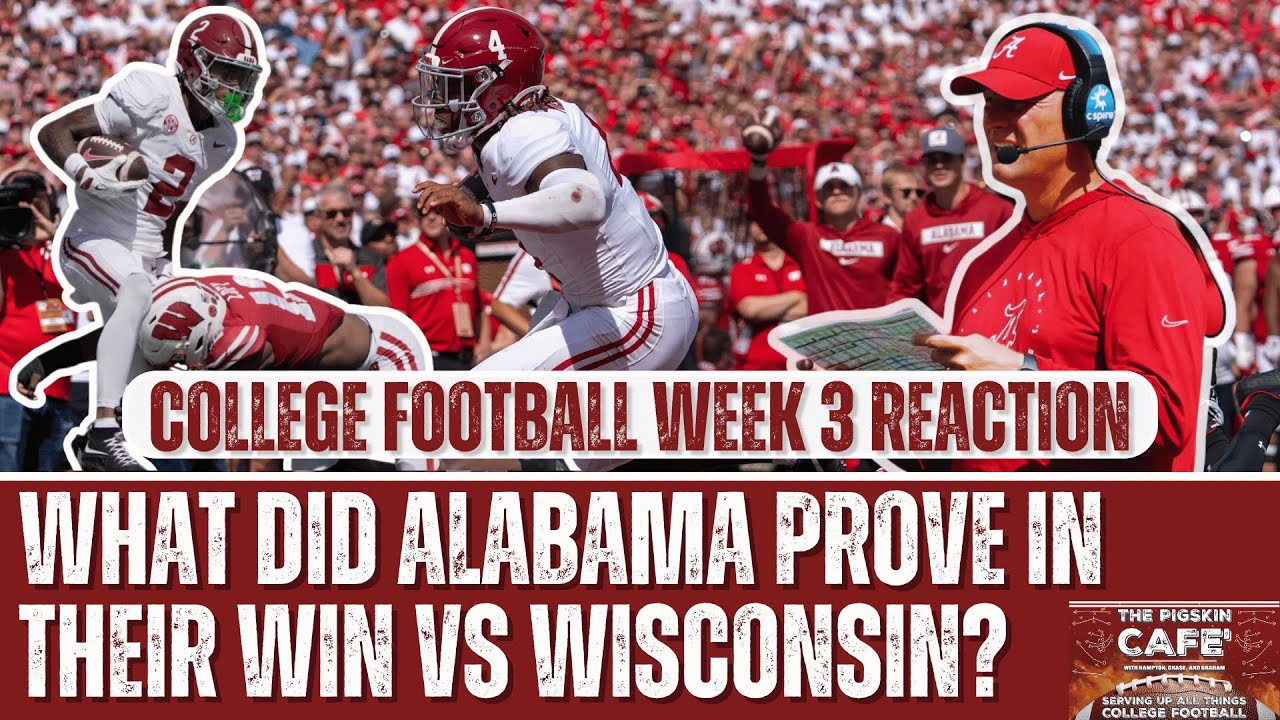 Alabama vs Wisconsin Reaction | Ryan Williams is WR1, Jalen Milroe ...