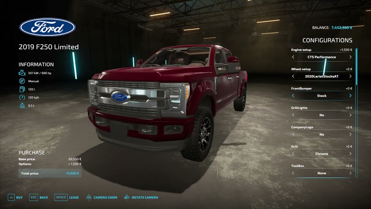 FORD F250 Limited 2019 v1.0.0.1 FS22 CAR / TRUCK MOD REVIEW PC 2023 ...