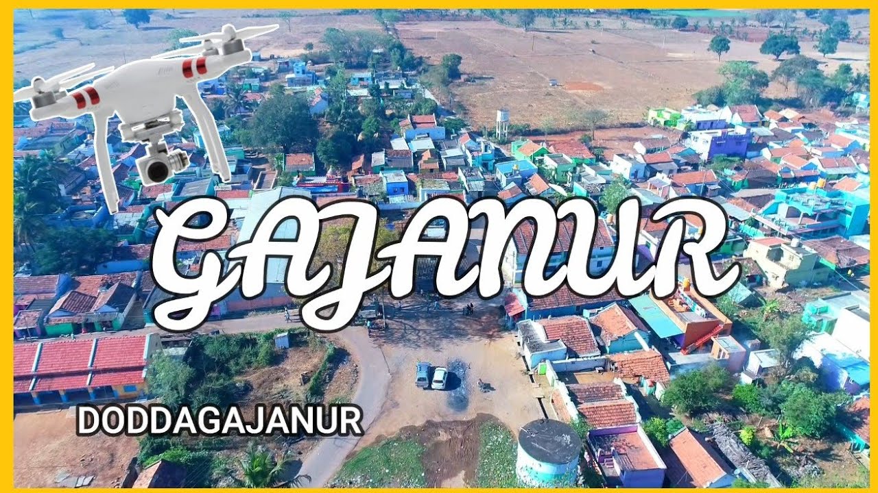 Gajanur (Doddagajanur) thalavadi drone view in 360 || Drone DJI ...