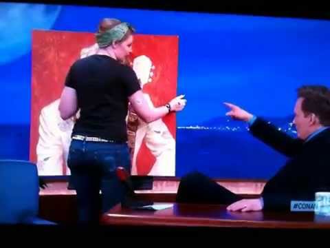 Lipstick Artist Natalie Irish Unveils Her Conan Portrait - CONAN on TBS ...