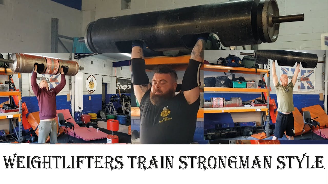 Weightlifters try strongman at Viking Power + Strength - YouTube