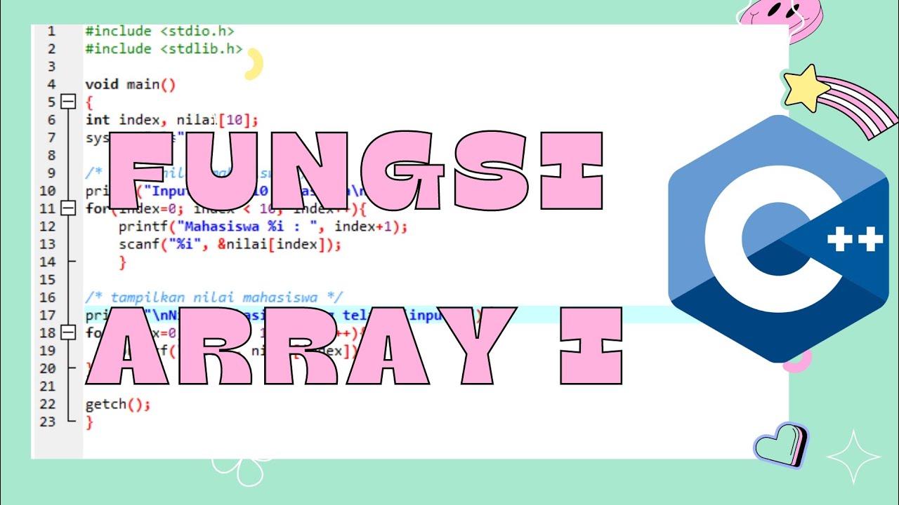 FUNGSI ARRAY || TPB 21 || TUGAS PKS II - YouTube
