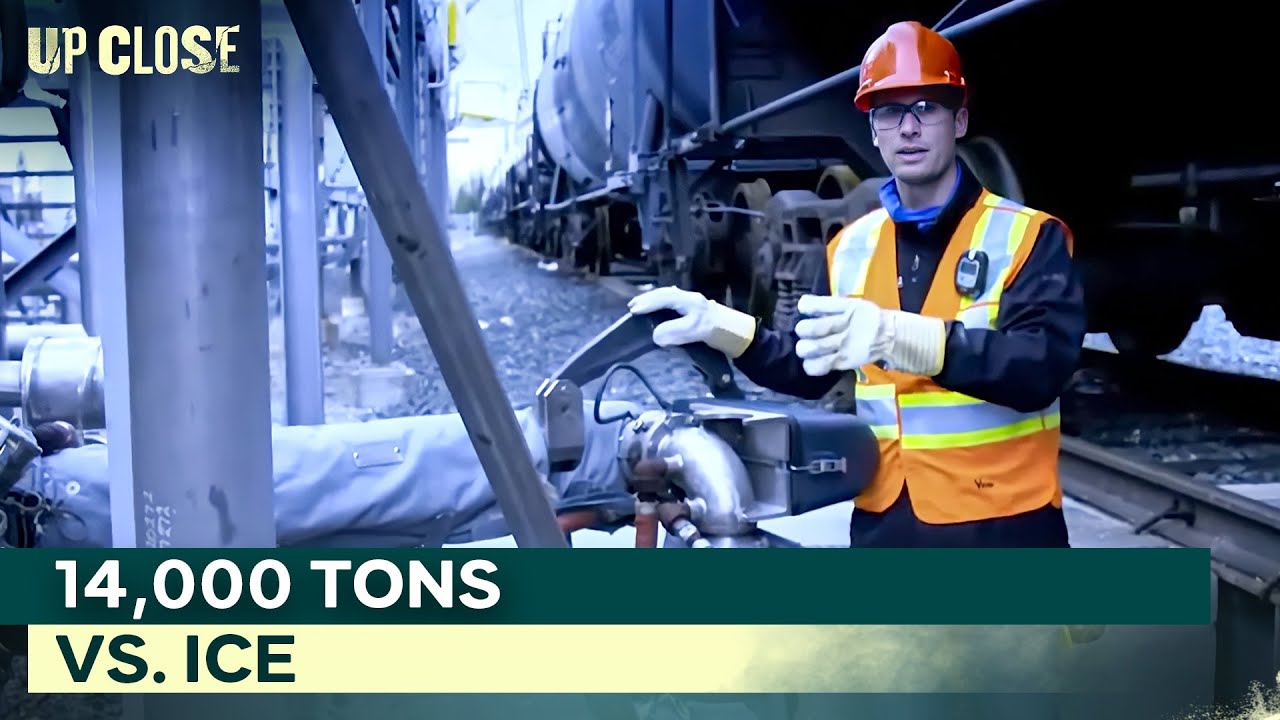 Hauling 14,000 Tons On Ice: Extreme Ice Railroad | Up Close - YouTube