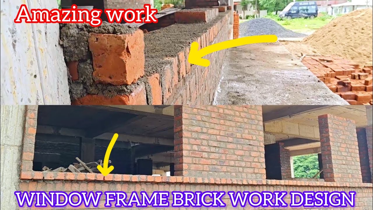 window frame brickwork design [ amazing👌modern window construction ...