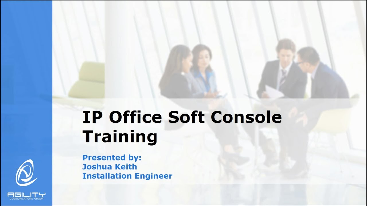 AgilityCG Tech Tips: Avaya IP Office SoftConsole Training - YouTube