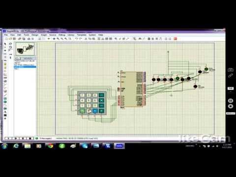 simple 4x4 hex keypad interface 8051 microcontroller assembly - YouTube