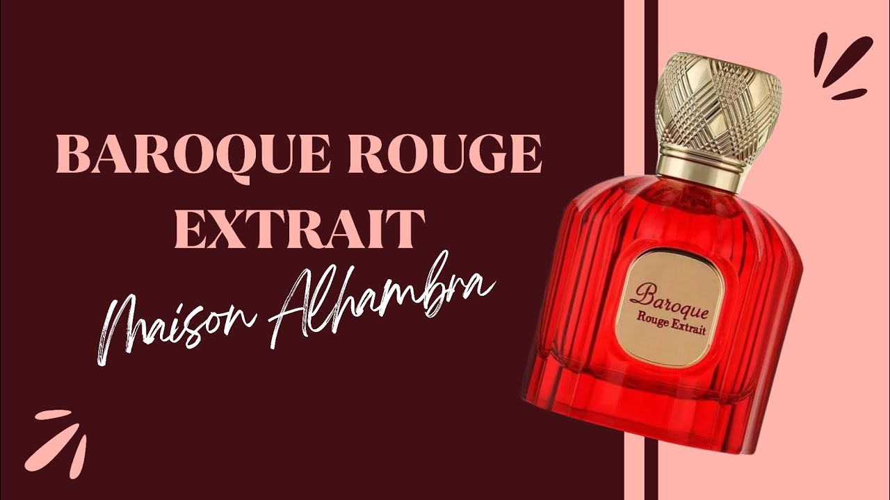 Baroque Rouge Extrait, PERFUME ÁRABE inspirado no Baccarat Rouge ...