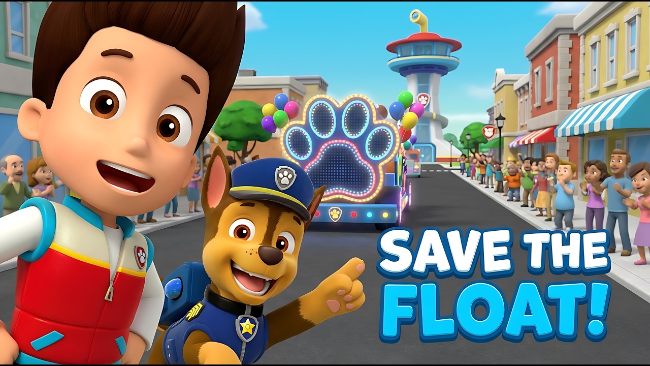 Paw Patrol Mission: Rescue Pups Save the Puppy Parade Float! - YouTube