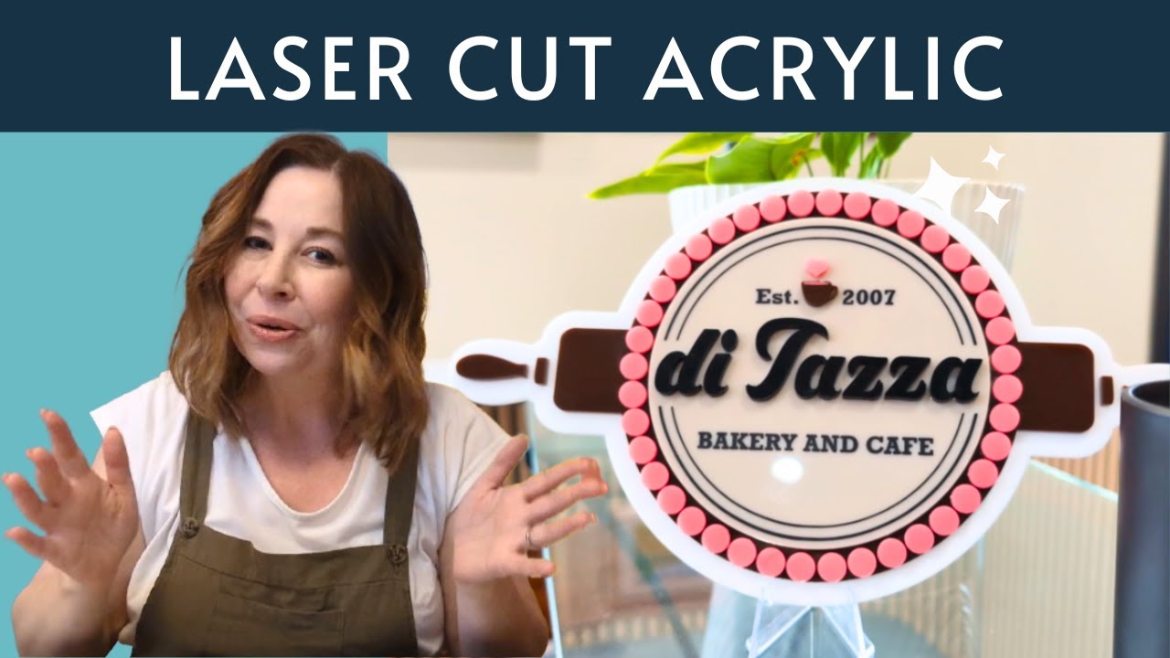 Laser Cut Acrylic Sign - Cutting colored acrylic with xtool P2 - YouTube