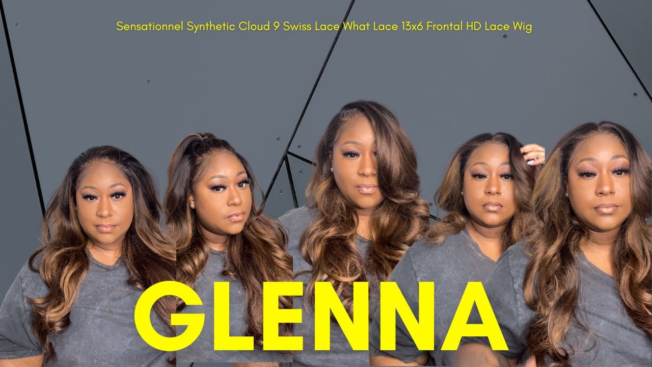 NEW Sensationnel Synthetic Cloud 9 Swiss Lace What Lace 13x6 Frontal HD Lace Wig! Glenna - YouTube