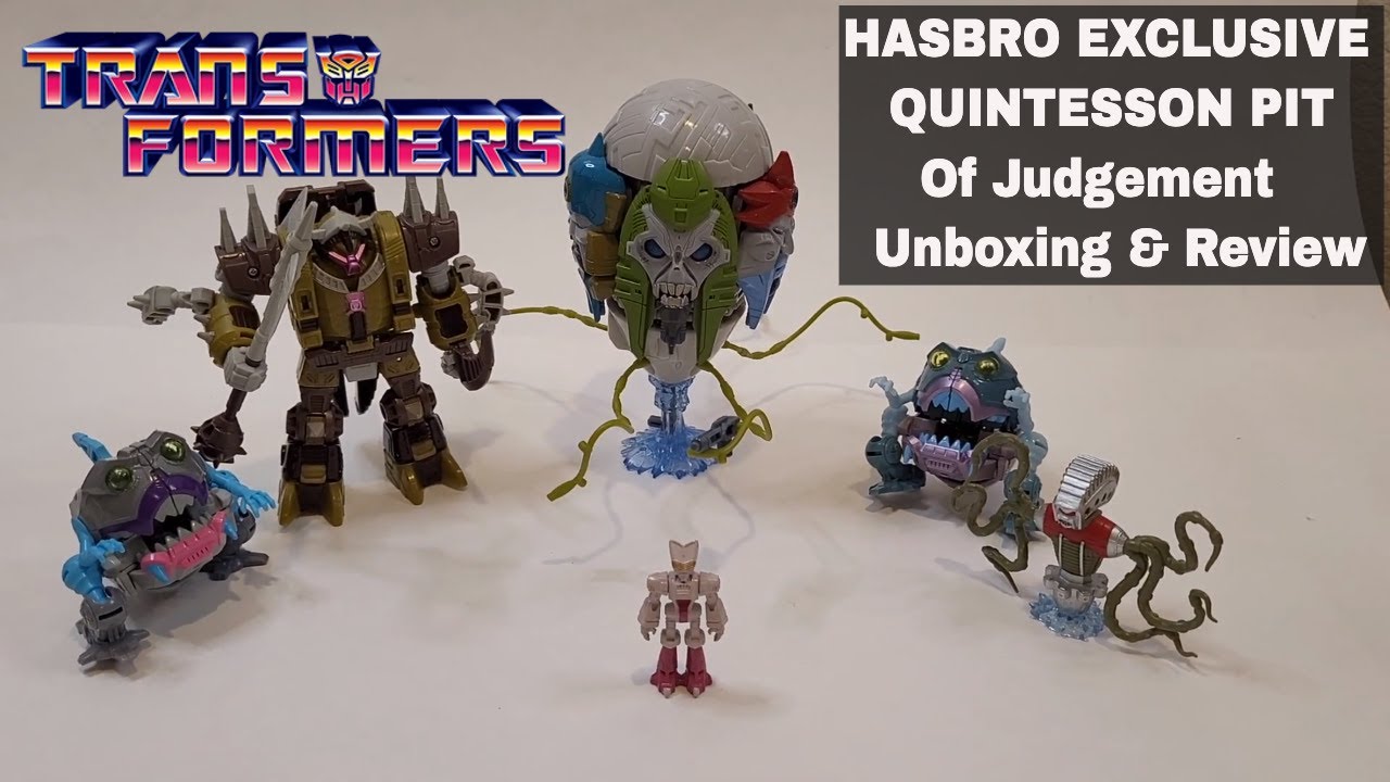 Transformers: Quintesson Pit of Judgement Hasbro Exclusive Toy Unboxing ...