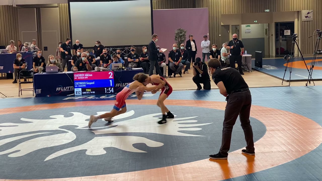 Finale France de lutte 2021 U15 44kg 2nd partie - YouTube