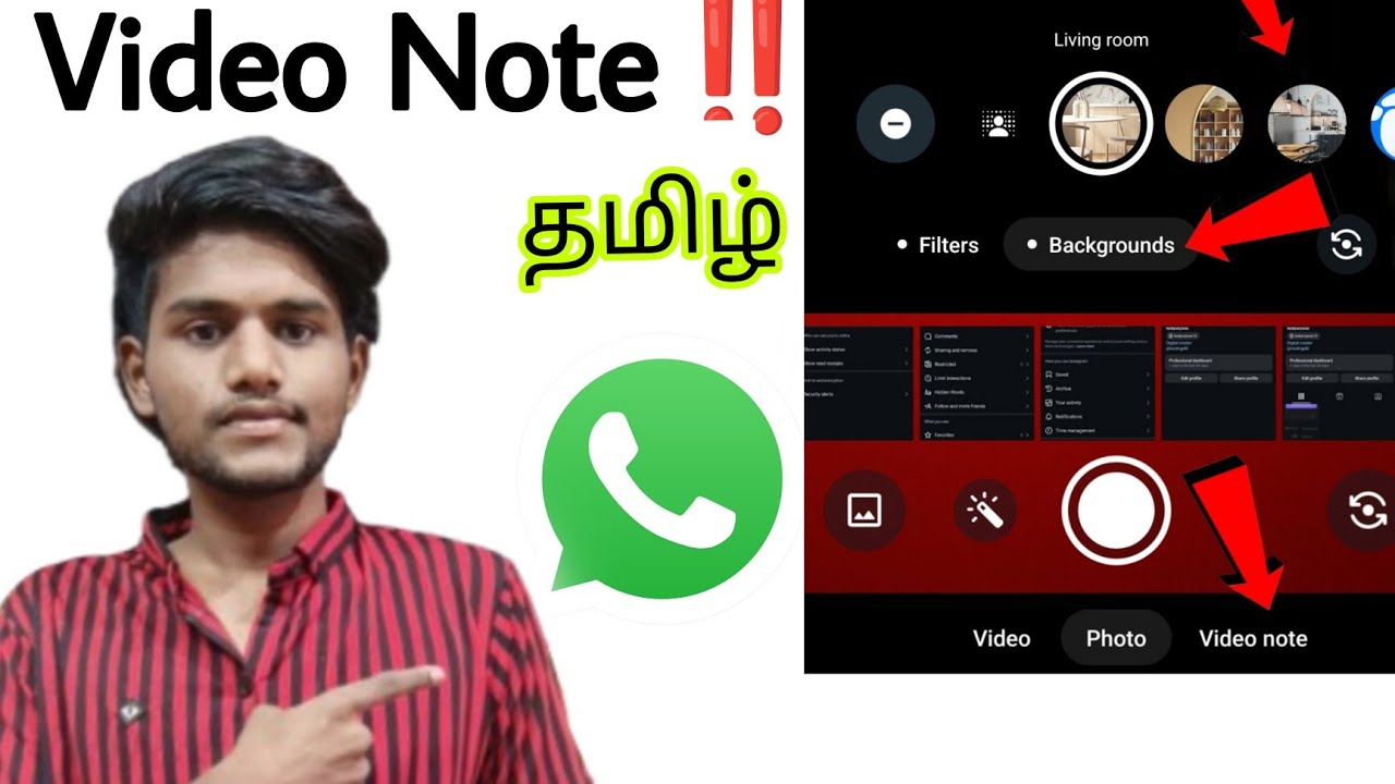 whatsapp video note / how to use whatsapp video note / whatsapp video ...