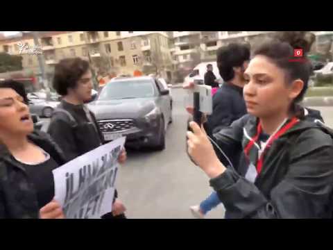 Aksiyanı dağıtdılar, Fatimə Mövlamlı həbs olundu