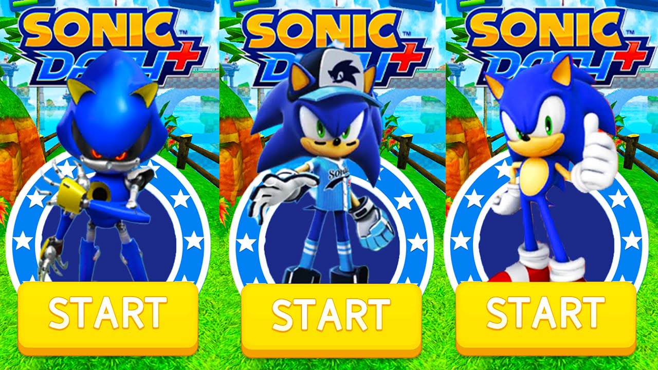 Sonic Dash - Mecha Sonic vs Sonic vs Mechanic Sonic - All Characters ...