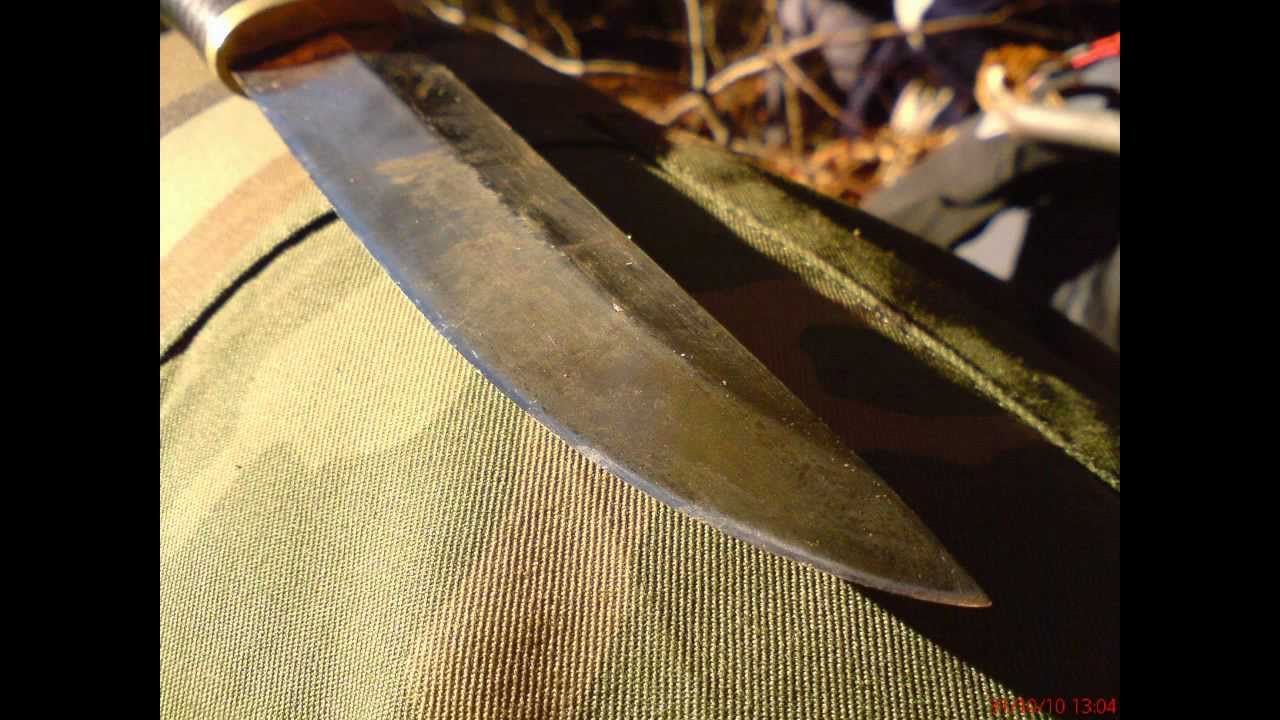 Jukka Hankala Big Tommi - silver steel scandi knife - YouTube