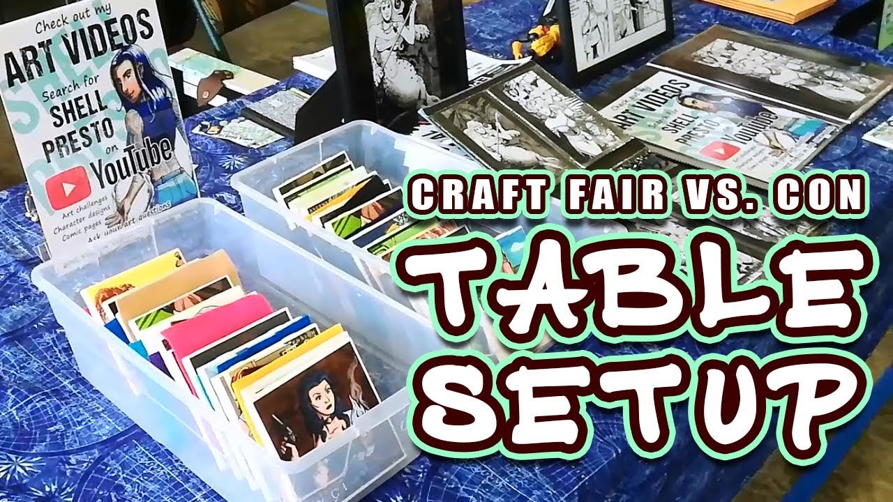 Craft Fair Table Setup For Artists How Setting Up Differs From Comic Con Convention Setup craft-fair-table-setup-for-artists-how-setting-up-differs-from-comic-con-convention-setup