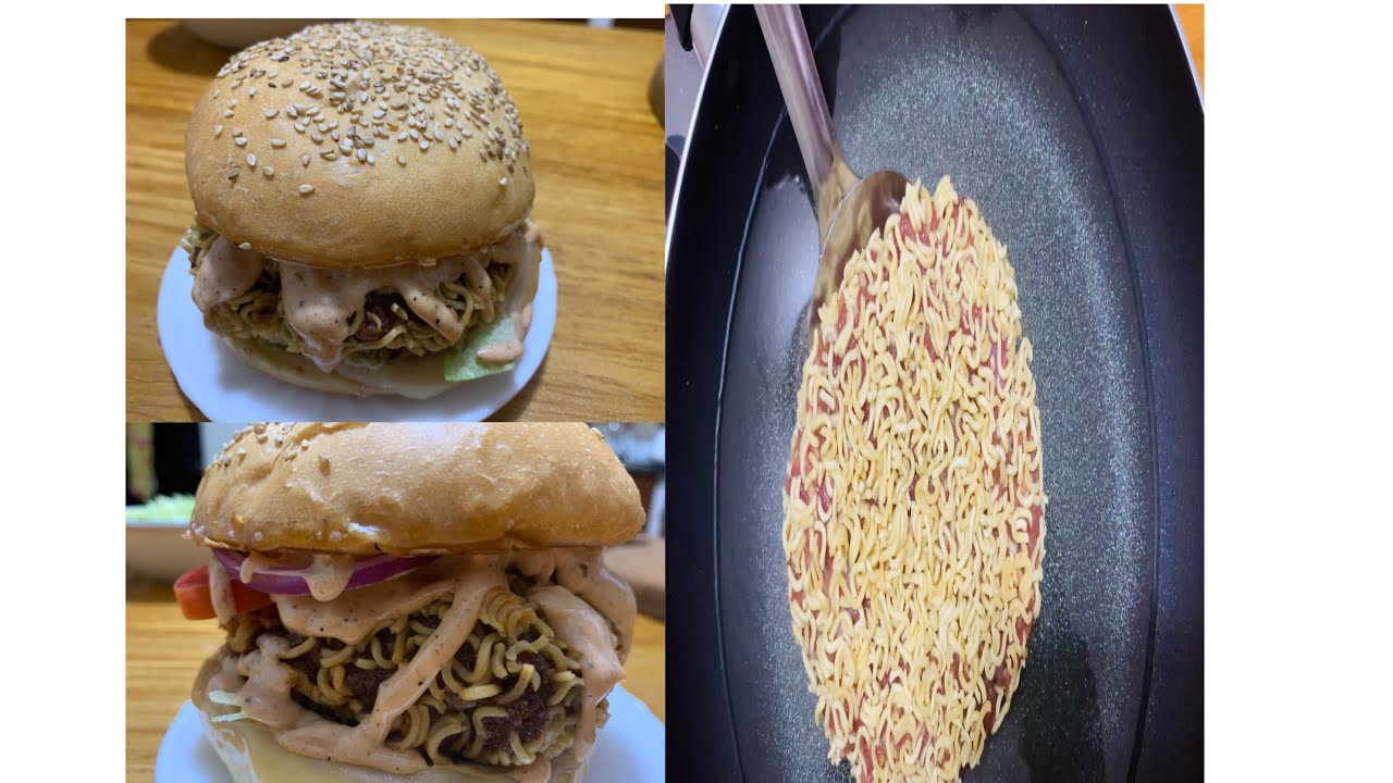 Crunchy Noodles Burger l Burger l - YouTube