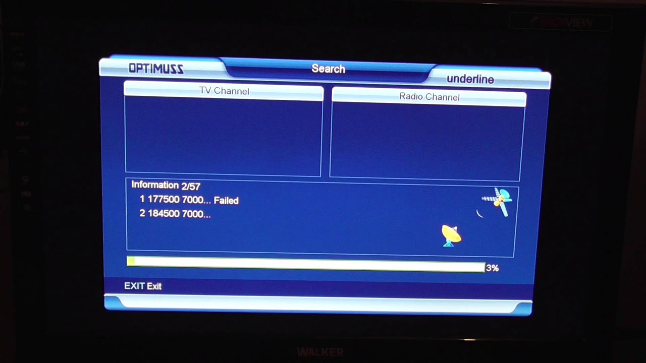 Edision Optimuss 3 in 1 Tune in Saorview Channels - YouTube