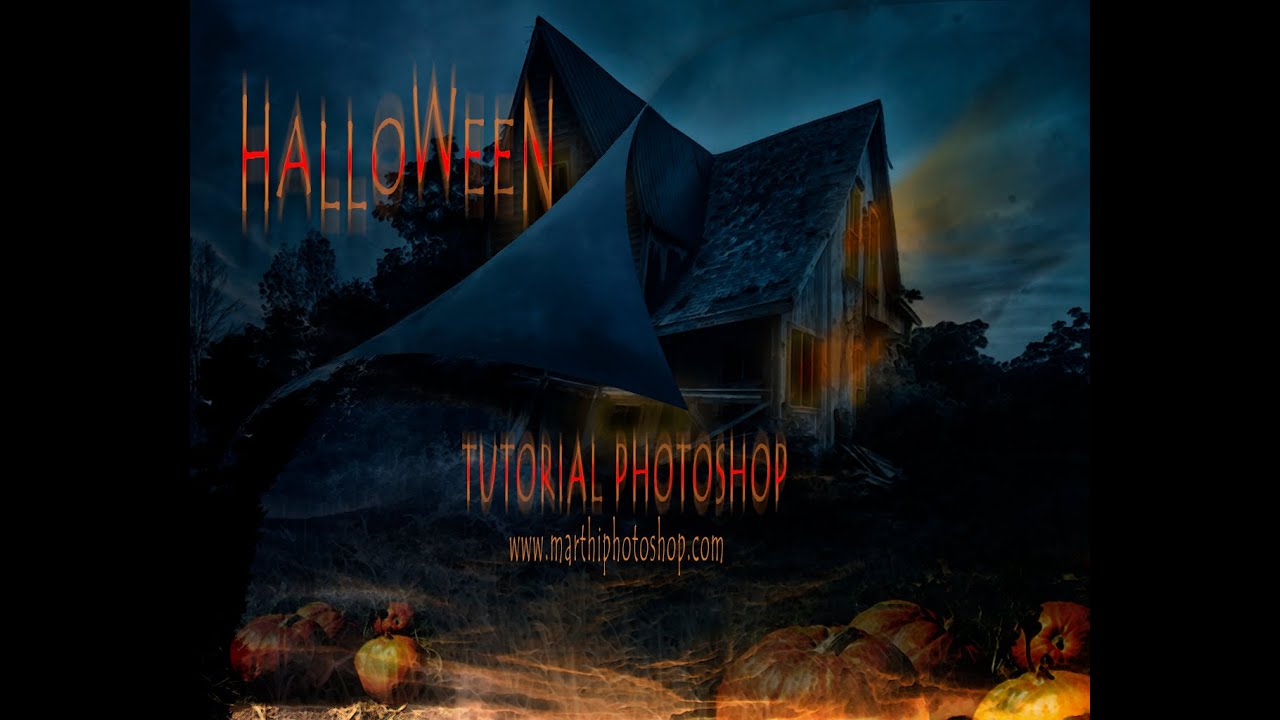 tutorial photoshop "Halloween" - YouTube