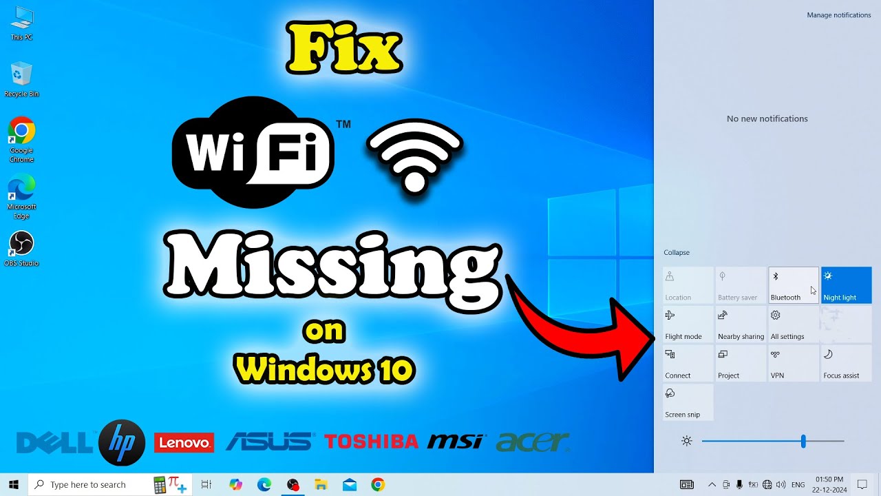 Fix Wifi Not Showing In Settings On Windows 10 How To Fix Missing