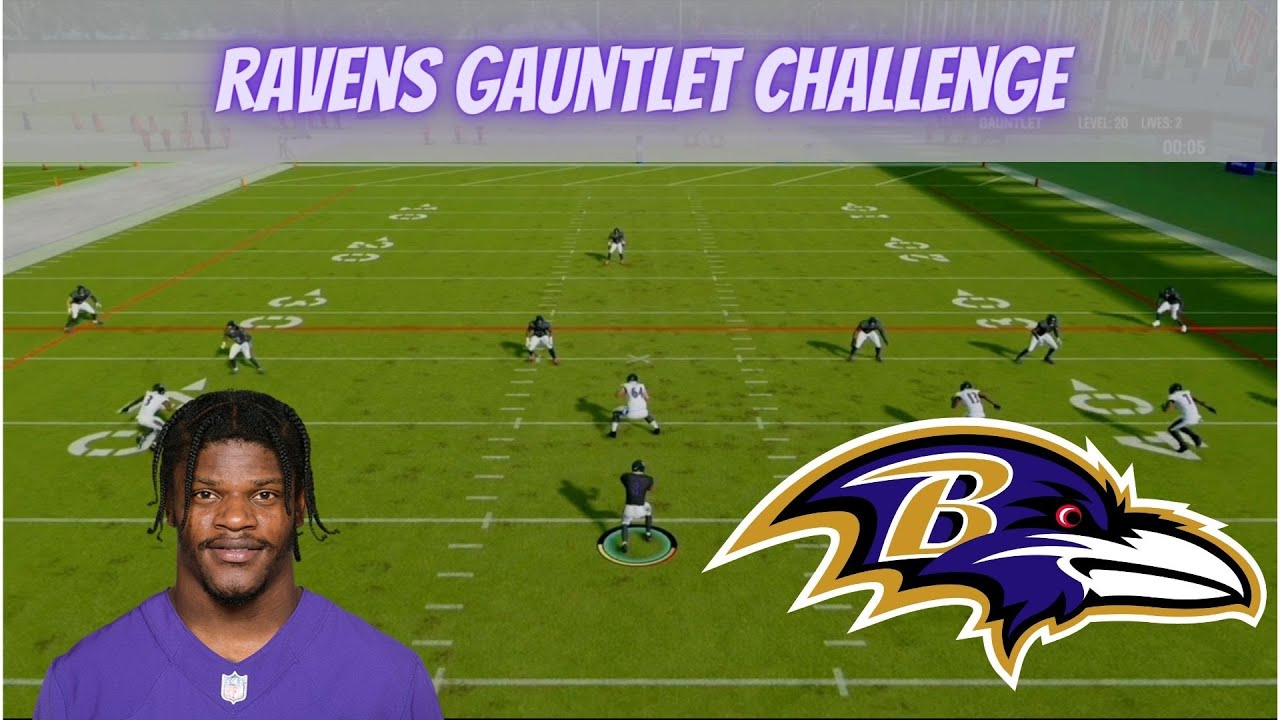 Lamar Jackson and the Baltimore Ravens Gauntlet Challenge | Madden 23 ...