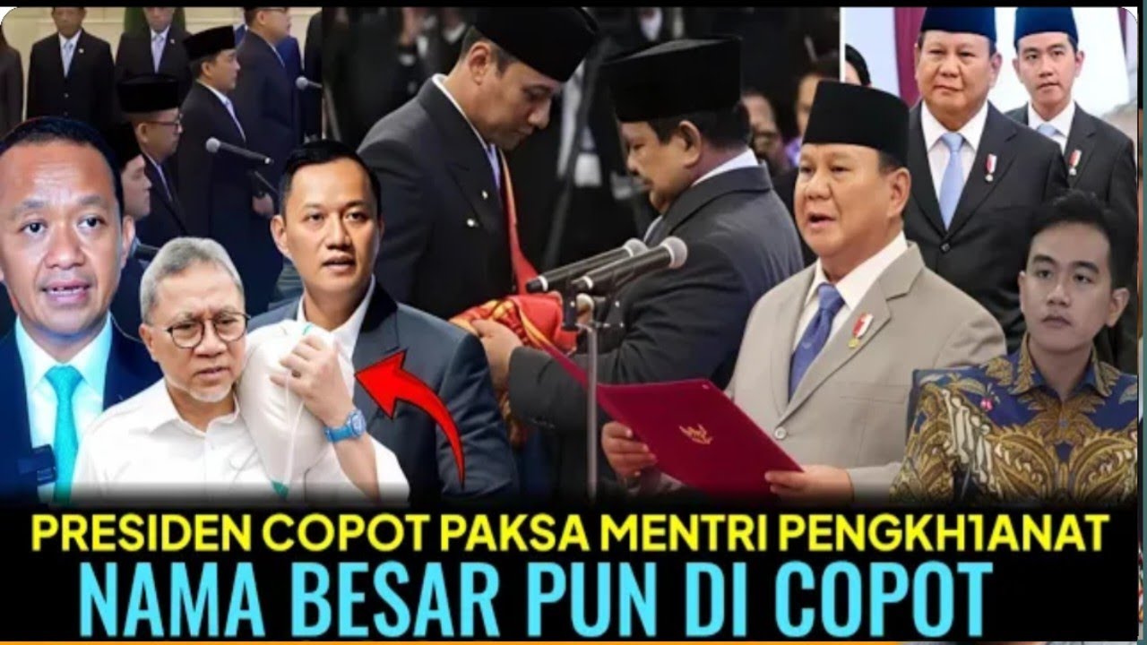 Butut Panjang AHY MENTRI PENGKH1ANAT‼️NAMA BESAR PUN DI COPOT PRABOWO ...